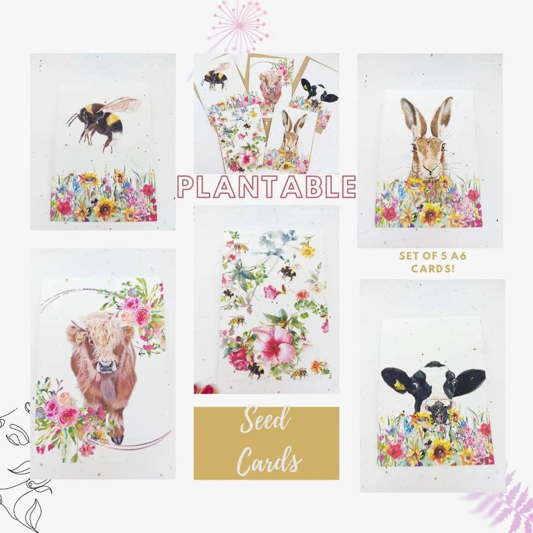 Plantable seed cards – Emma Metcalf Designs official store